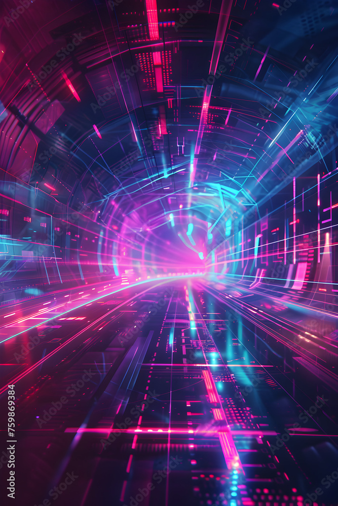 Background material featuring a futuristic technology theme, complete ...