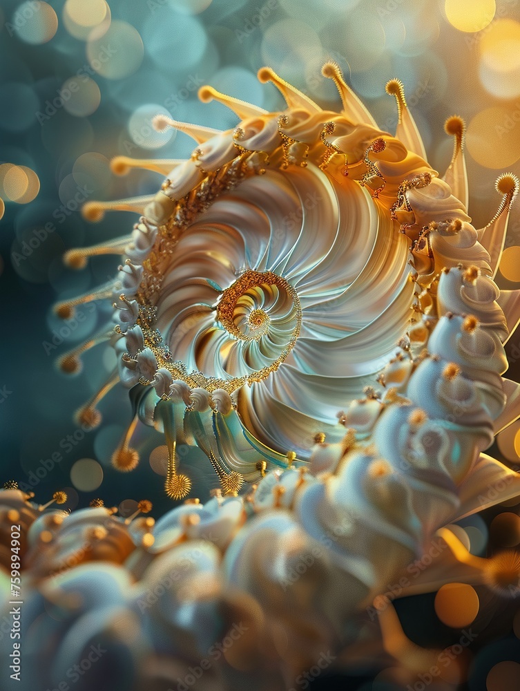 Golden Ratio, Spiral Shell, Exploring the Fibonacci Sequence and its ...