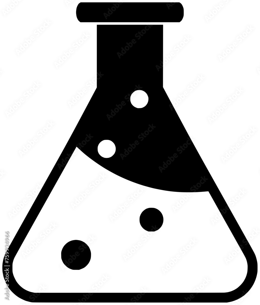 chemistry illustration research silhouette laboratory logo apparatus ...