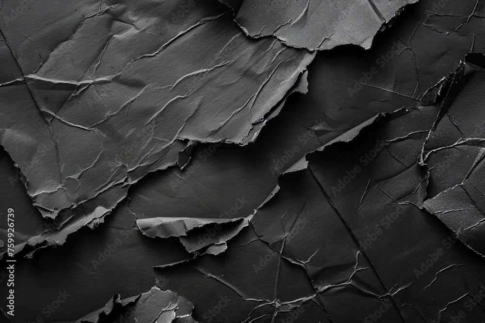 Sheet of black paper texture Offering a versatile and dramatic ...