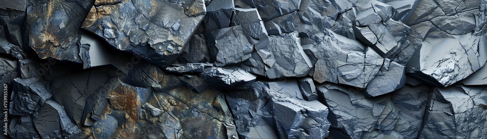 Use a color palette inspired by the dark, coarse-grained texture of ...