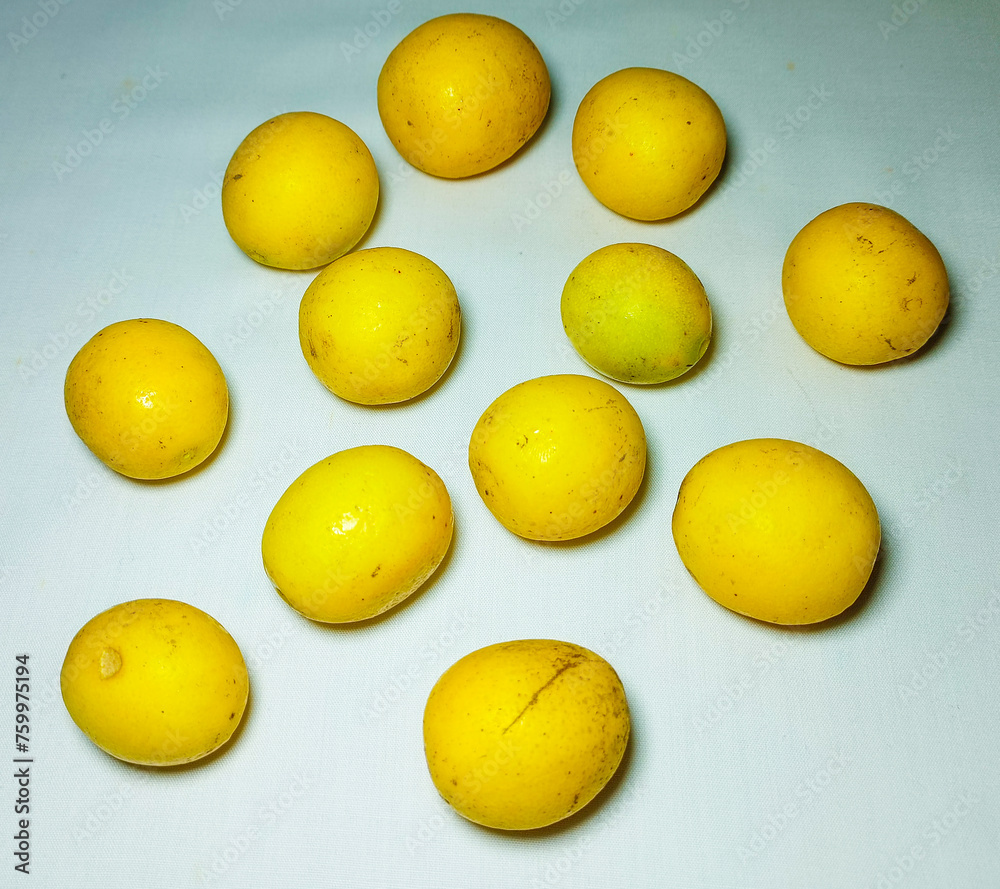 Lemons are citrus fruits renowned for their bright yellow color, tangy ...