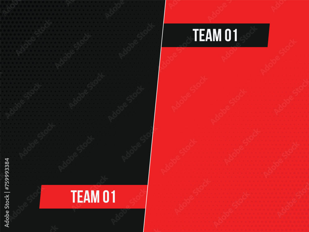 Versus vs background for red and black team.Flat design red comic style ... Versus vs background for red and black team.Flat design red comic style ...