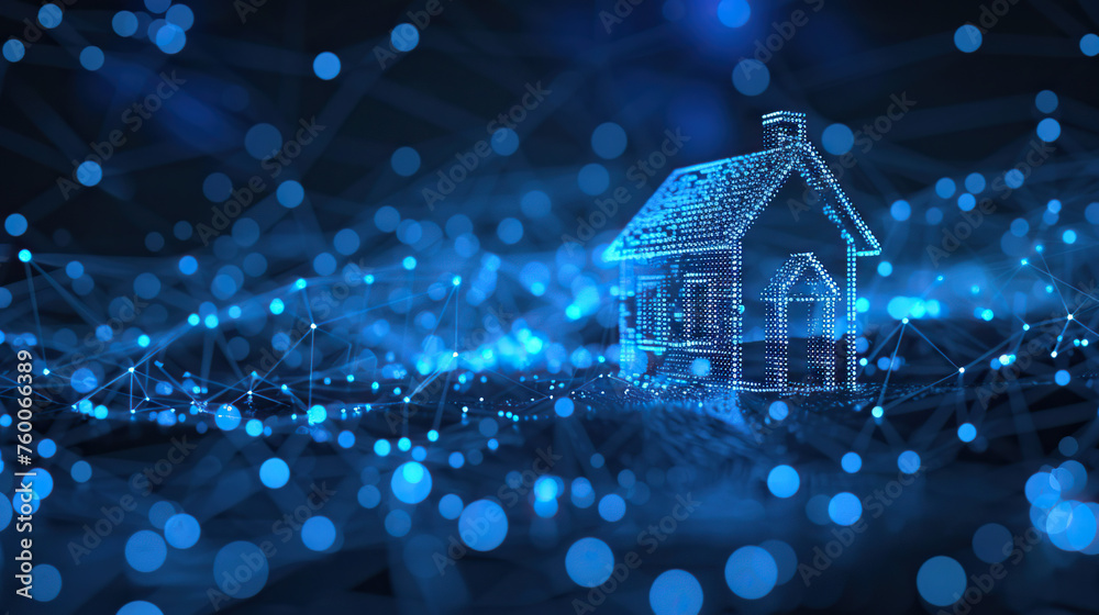 house logo, web connected modern home logo, r Usable for Real Estate ...