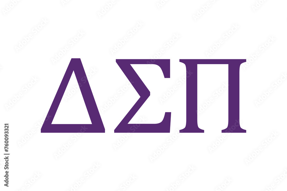 Delta Sigma Pi greek letter, ΔΣΠ greek letters, ΔΣΠ Stock Vector ...