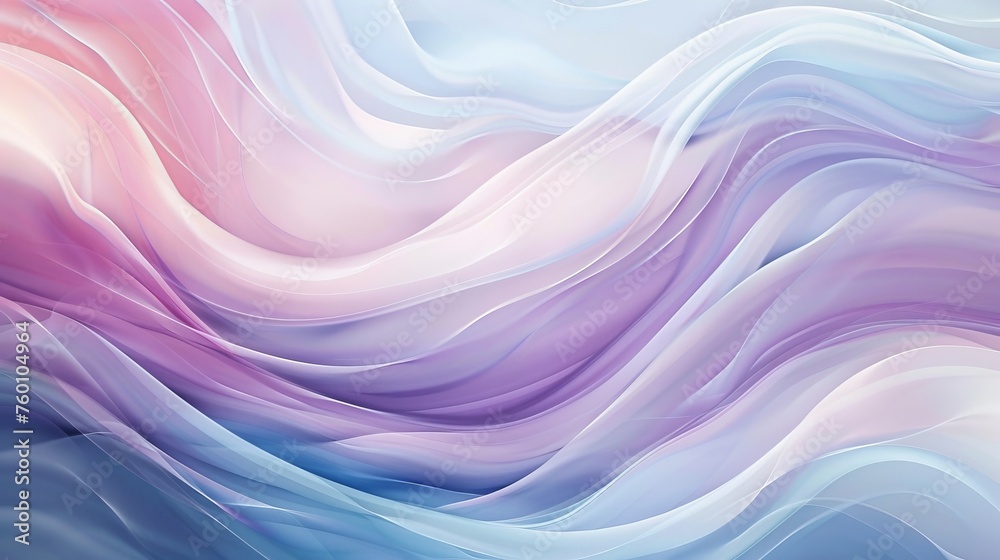 Vibrant gradient fabric flowing in abstract form. Transition of blue to ...
