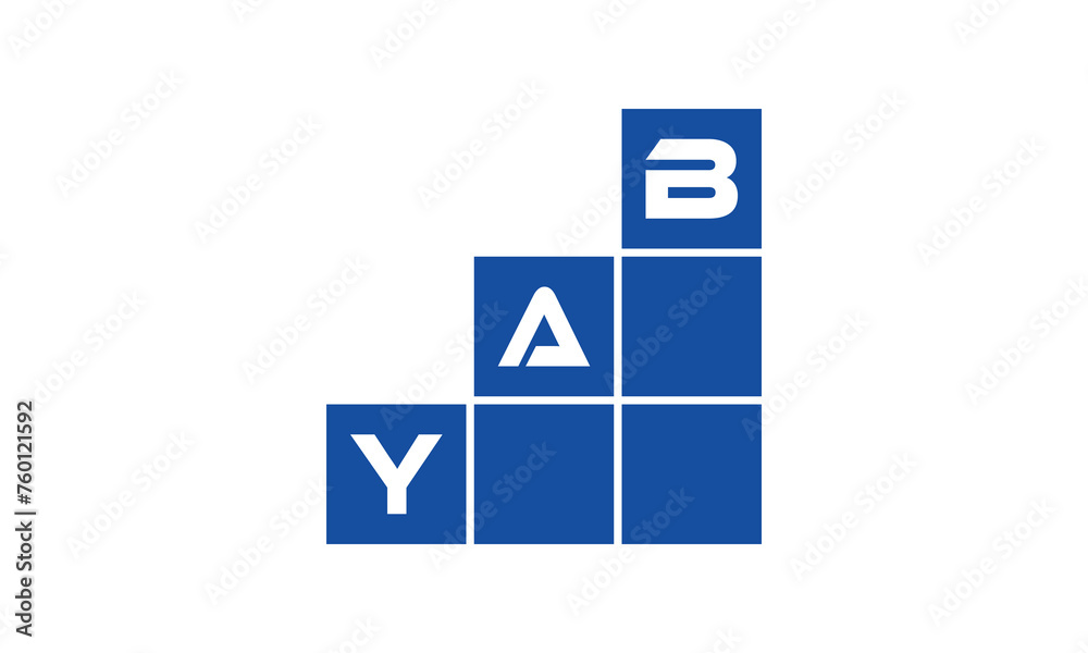 YAB initial letter financial logo design vector template. economics ...