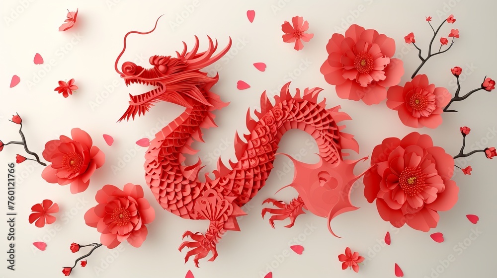 A modern twist on traditional Chinese themes featuring a minimalist ...