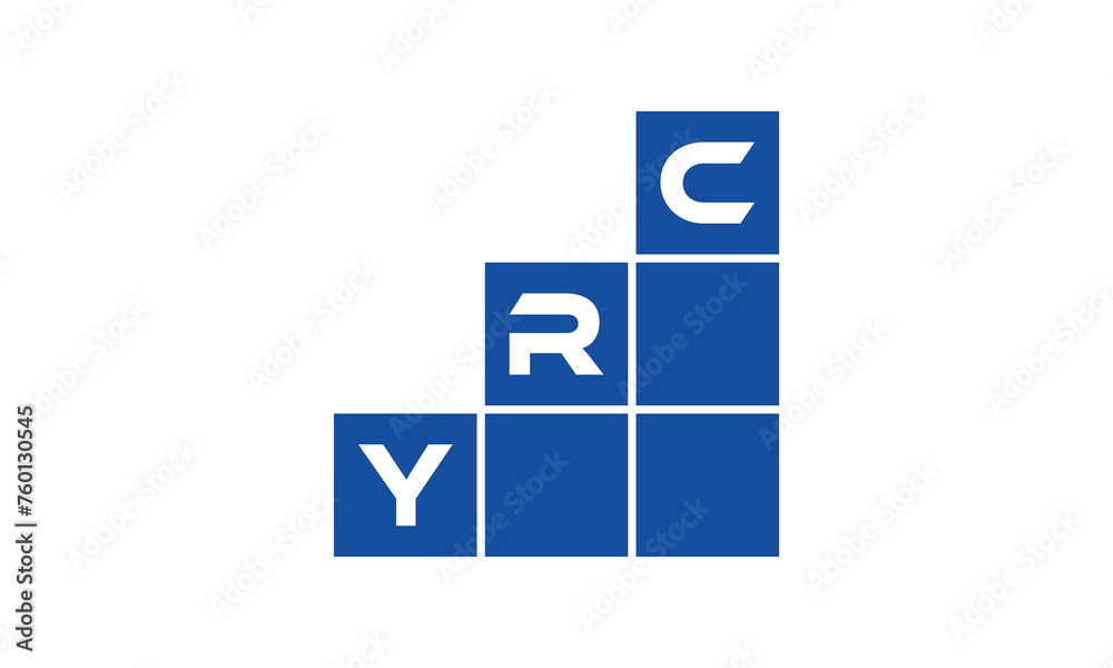 YRC initial letter financial logo design vector template. economics ...
