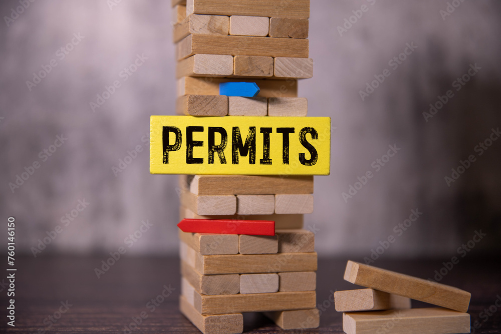 Permits binder blue color with calculator and pen in the office Stock ...