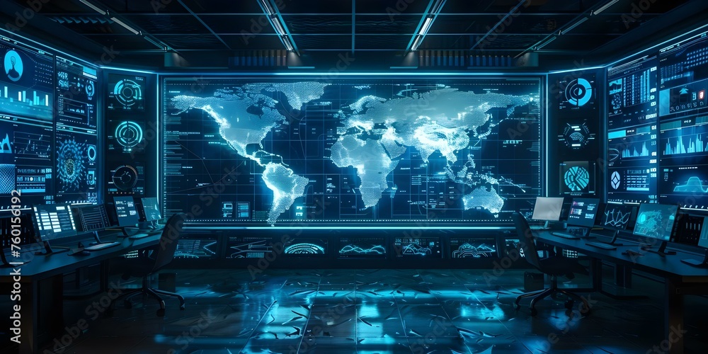 Cybersecurity Monitoring With World Map Realtime Data Breaches And