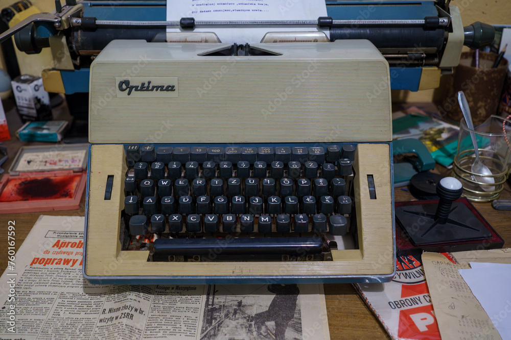 Przemyśl, Subcarpathian, Poland - 24 February 2024: An old Optima ...