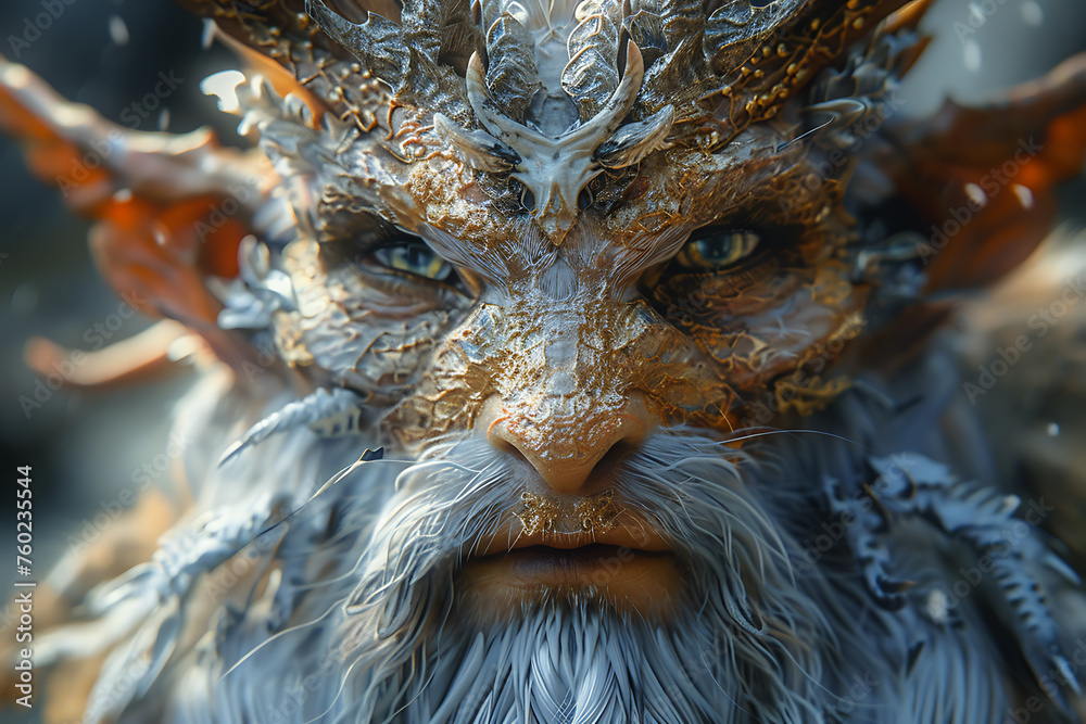 A whimsical and enchanting image featuring a fairy-tale creature ...