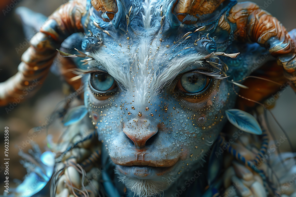 A whimsical and enchanting image featuring a fairy-tale creature ...