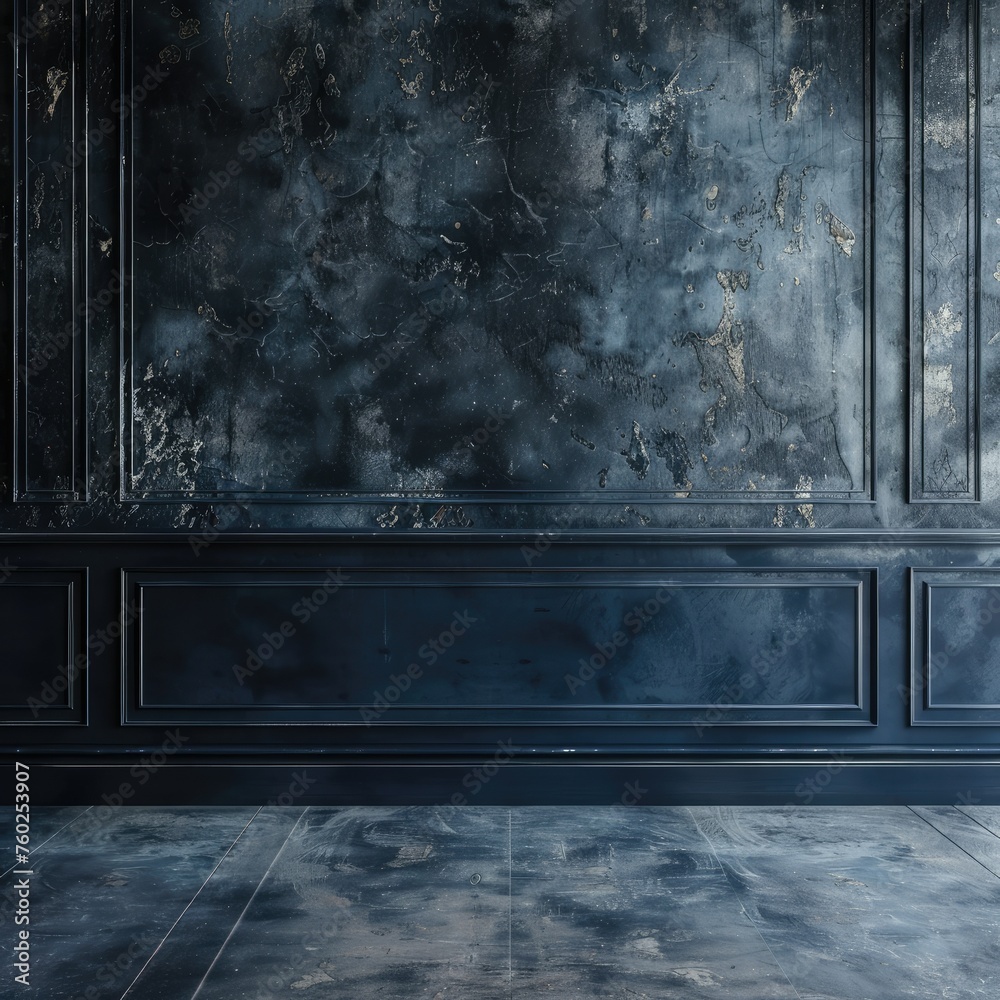 Luxury dark panelled room with gold details - An image depicting an ...