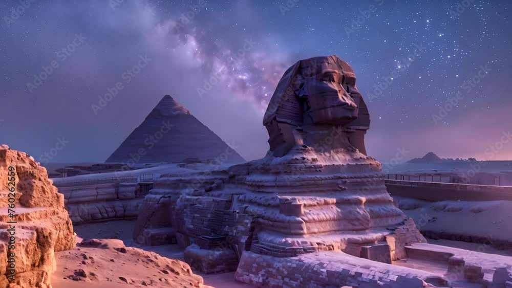 Vidéo Stock 4K HD video clips The Great Sphinx is a giant 4,500-year ...