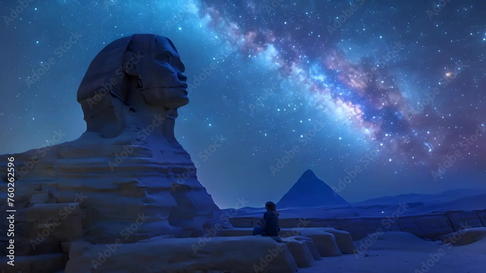 4K HD video clips The Great Sphinx is a giant 4,500-year-old limestone ...