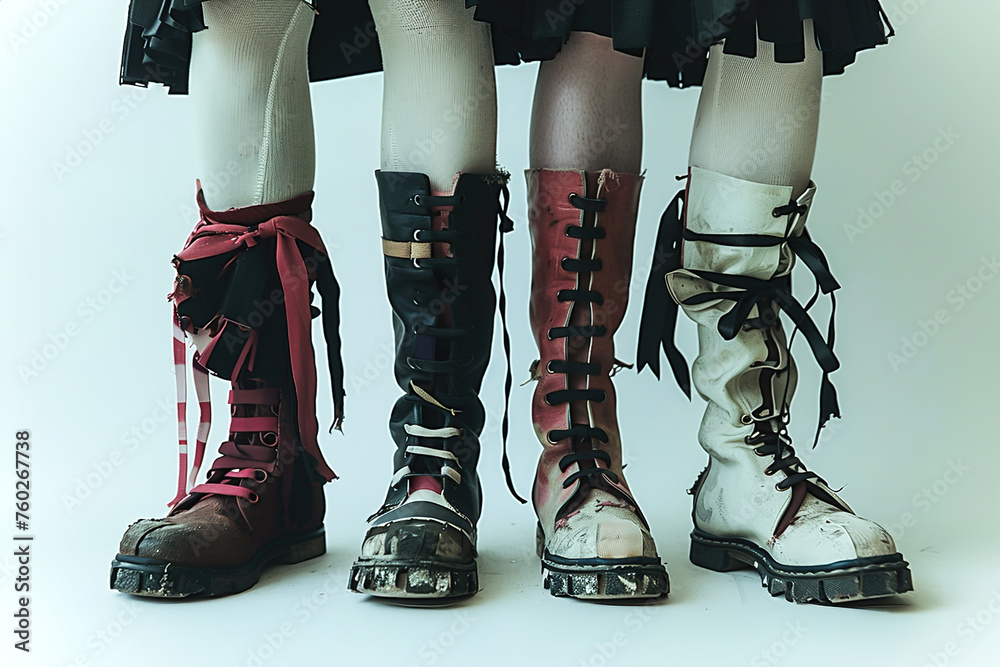 Grunge aesthetic of the 1990s, with its edgy and rebellious fashion ...