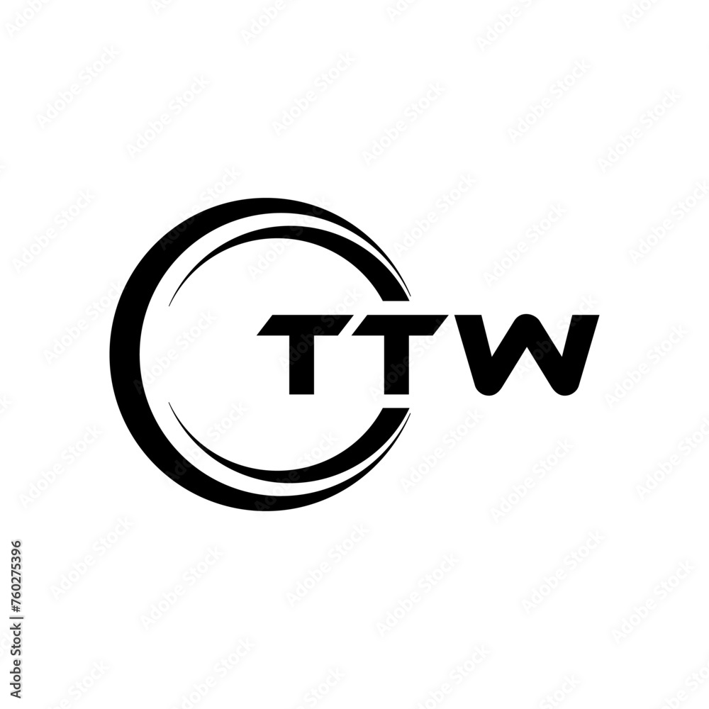 TTW Letter Logo Design, Inspiration for a Unique Identity. Modern ...