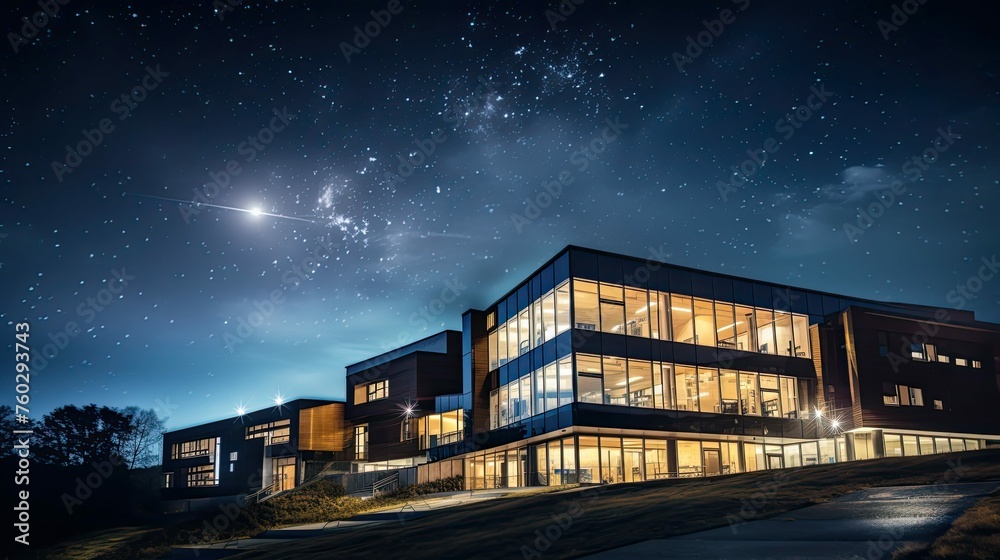 learning sky school building illustration architecture windows ...