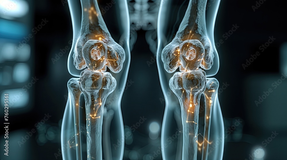 Caring for bones and knee joints, bone joints, vitamins, minerals ...