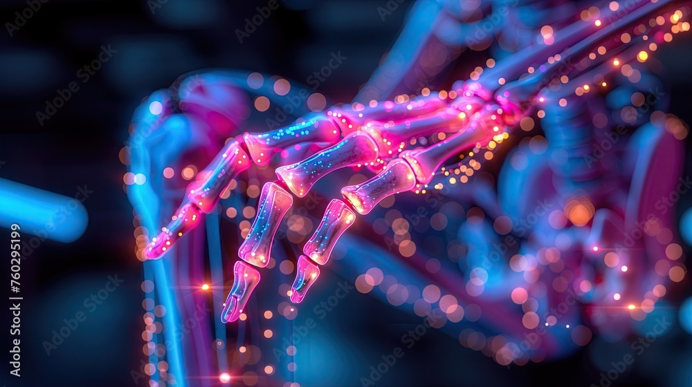 Caring for bones and knee joints, bone joints, vitamins, minerals ...