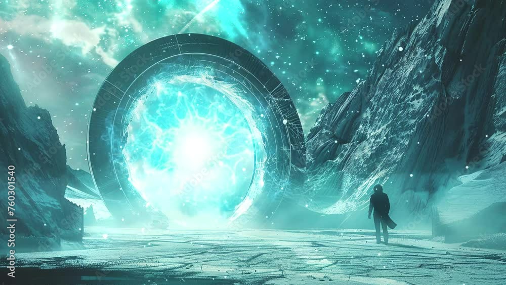 quantum highway expedition ancient alien entity. seamless looping ...