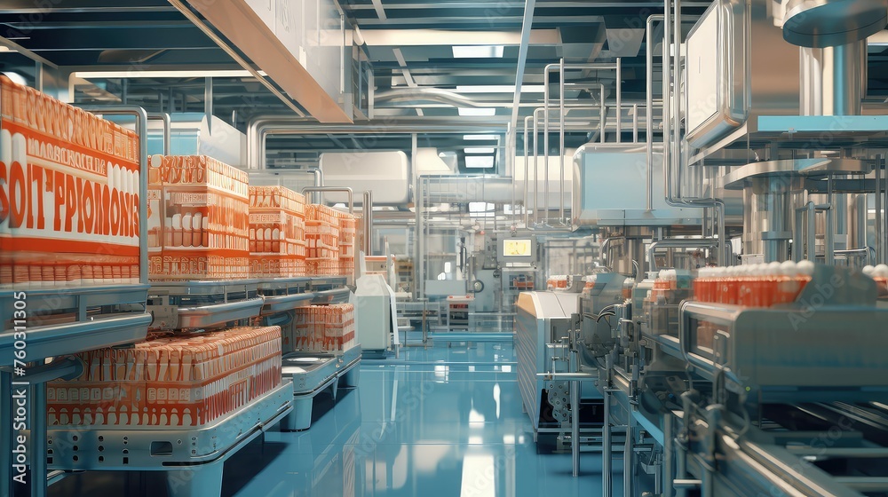 efficiency modern food processing illustration quality packaging ...