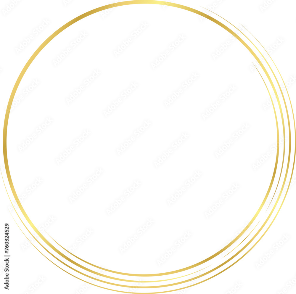 Gold Circle Images, Gold Simple Circle Frame, Gold Circle Border Stock ...
