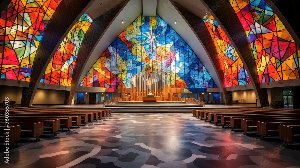 design contemporary church building illustration modern innovative ...