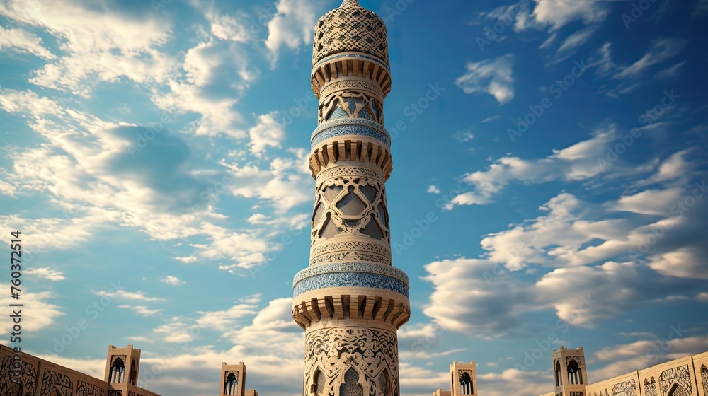 dome minaret mosque building illustration religion design, structure ...