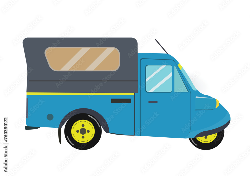 Bemo (becak motor), is a three-wheeled motorized vehicle usually used ...