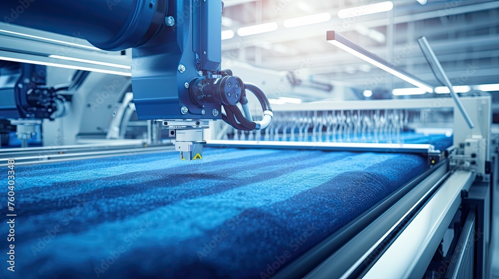 sustainability technology textile mill illustration efficiency robotics ...