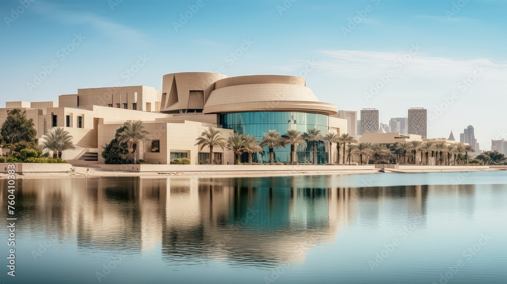 design uae museum building illustration heritage exhibition, sculpture ...