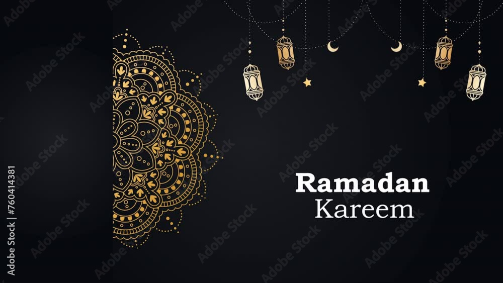 Ramadan holy month celebrations in the Muslim . Animated arabesque ...