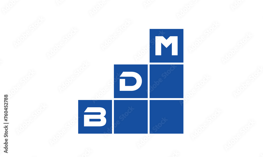 BDM initial letter financial logo design vector template. economics ...