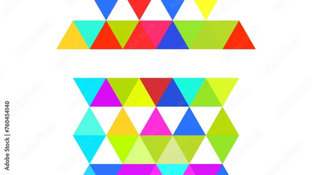 Background rainbow triangle. Modern abstract art design with liquid ...