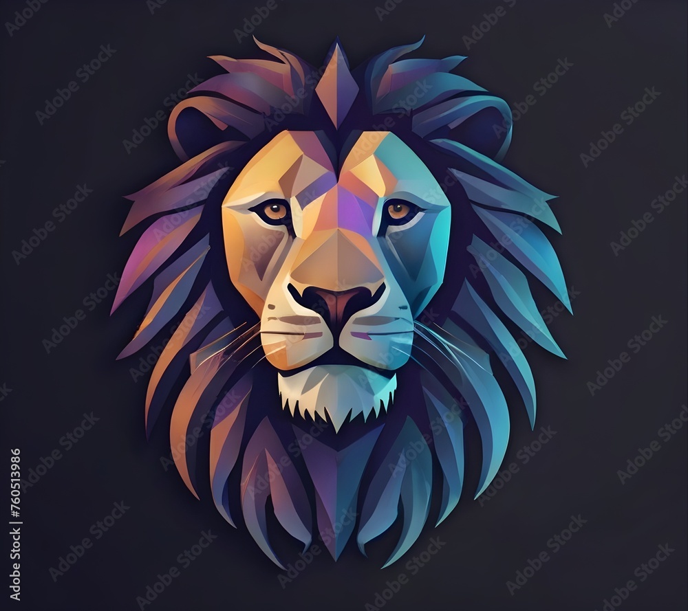 lion illustration, lion head vector, lion head logo, lion logo, lion ...