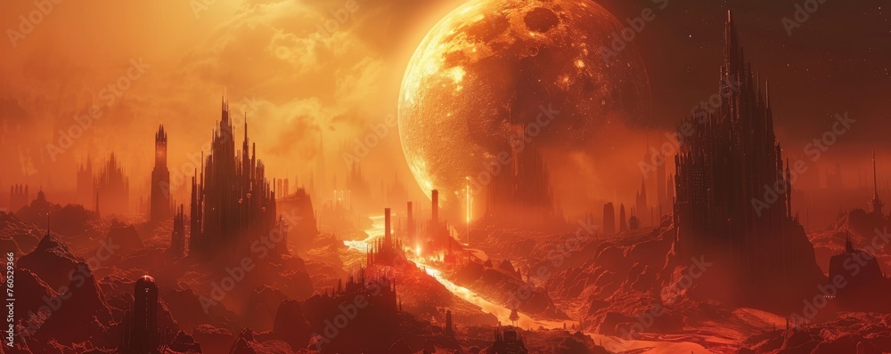 Terraforming Mars with Gothic-inspired dark forests, home to mythical ...
