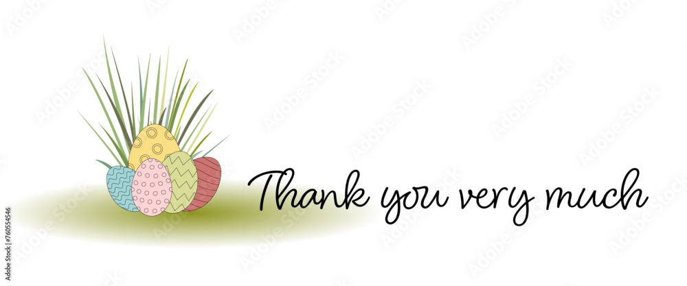 Vecteur Stock Thank you very much - Schriftzug in englischer Sprache ...