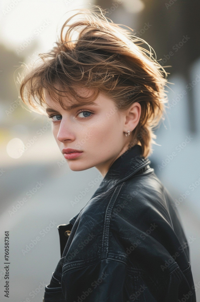 Foto de a gorgeous russian female model with blue eyes around 25 years ...