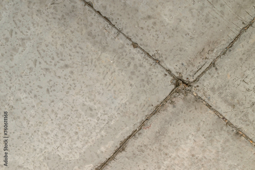 the joint of four concrete floors on the ceiling. the joint of concrete ...