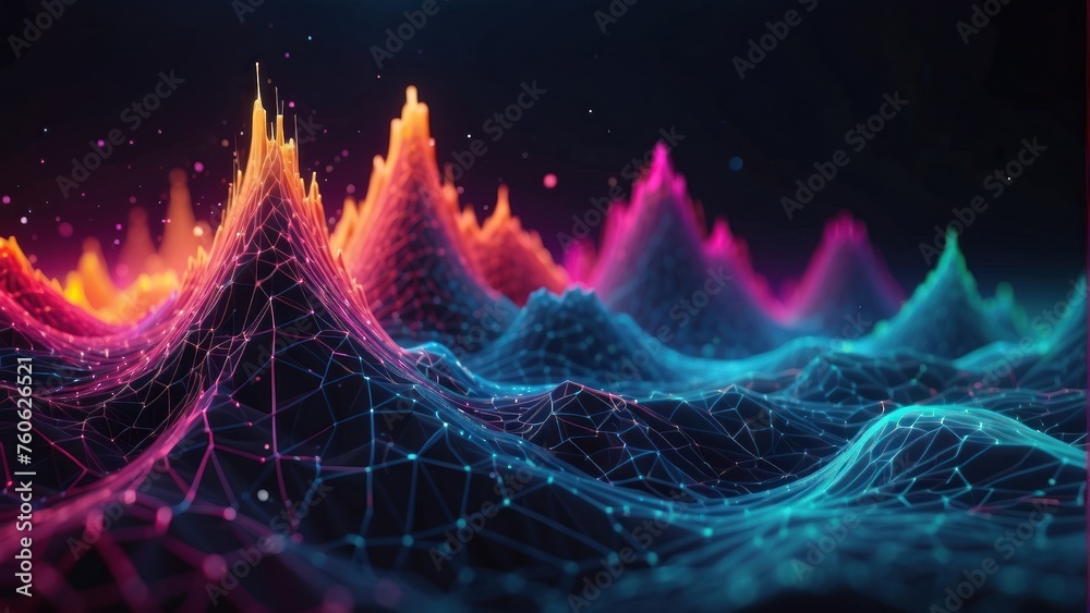 Dynamic Abstract Digital Background Ideal for Exploring Technological ...