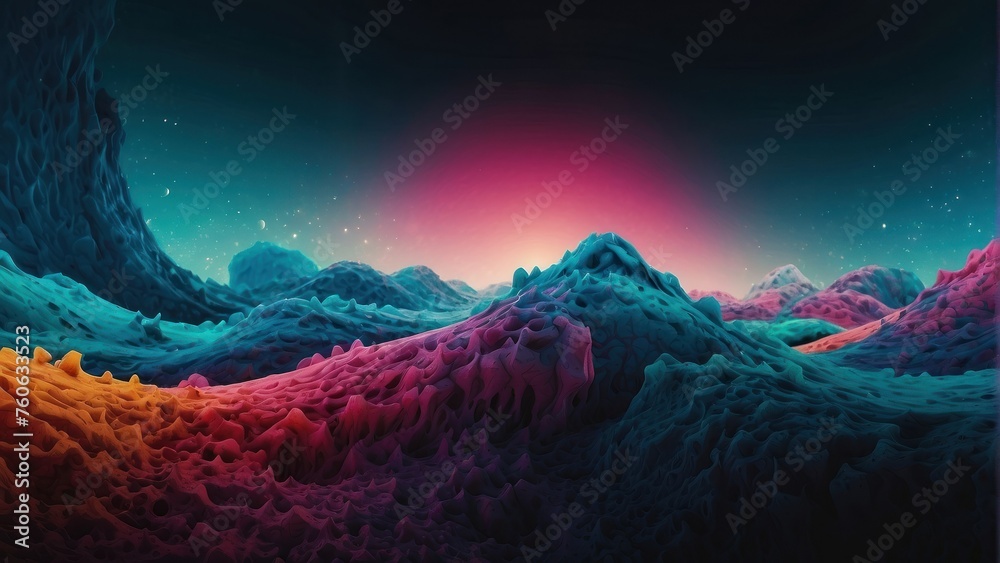 Organic Harmony A panoramic wallpaper background featuring abstract ...