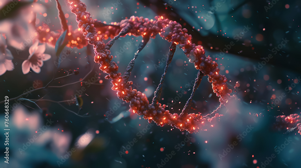 visualizations of the human genome and DNA structures Stock ...