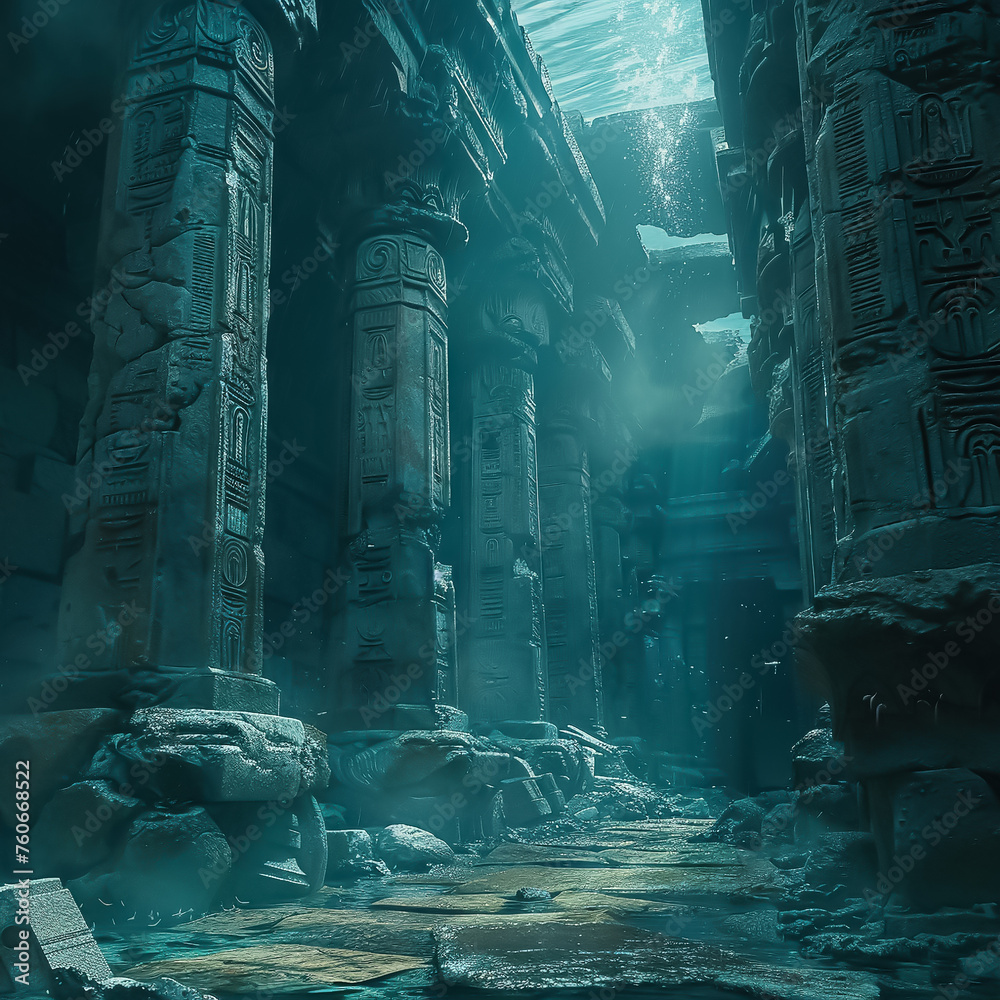 representation of an ancient civilization with advanced technology ...