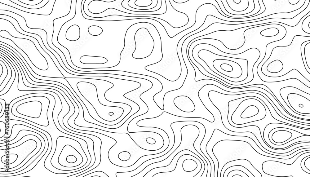 Topographic map patterns, topography line map. Vintage outdoors style ...