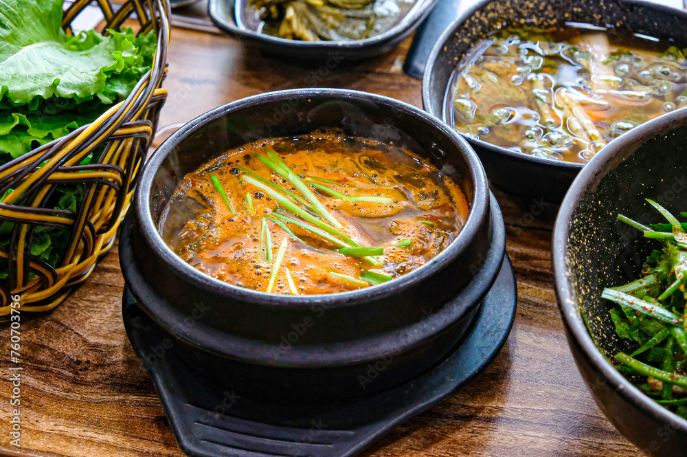 Korea style Spicy Eel Stew Stock Photo | Adobe Stock