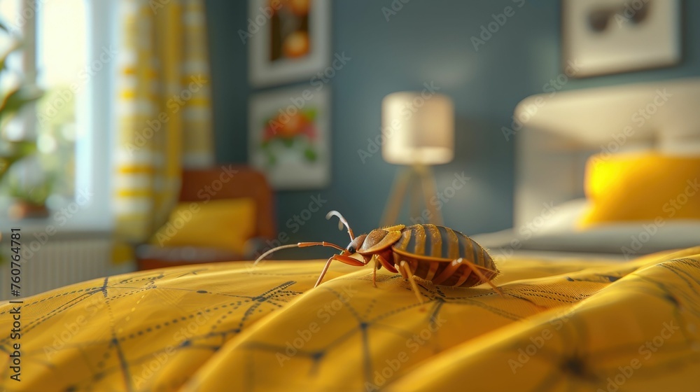 Community awareness program on bed bugs, depicted in engaging 3D ...