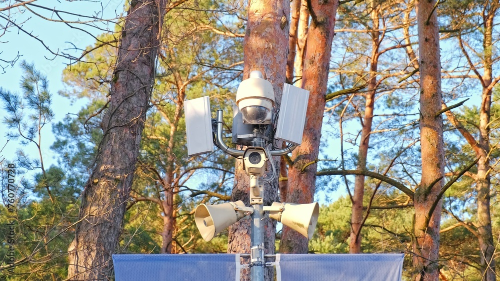 Public Area Surveillance System with CCTV Cameras and PA Speakers ...